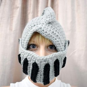 Accessories | Knitted Winter Medieval Knight Hat Unisex Knitted | Poshmark